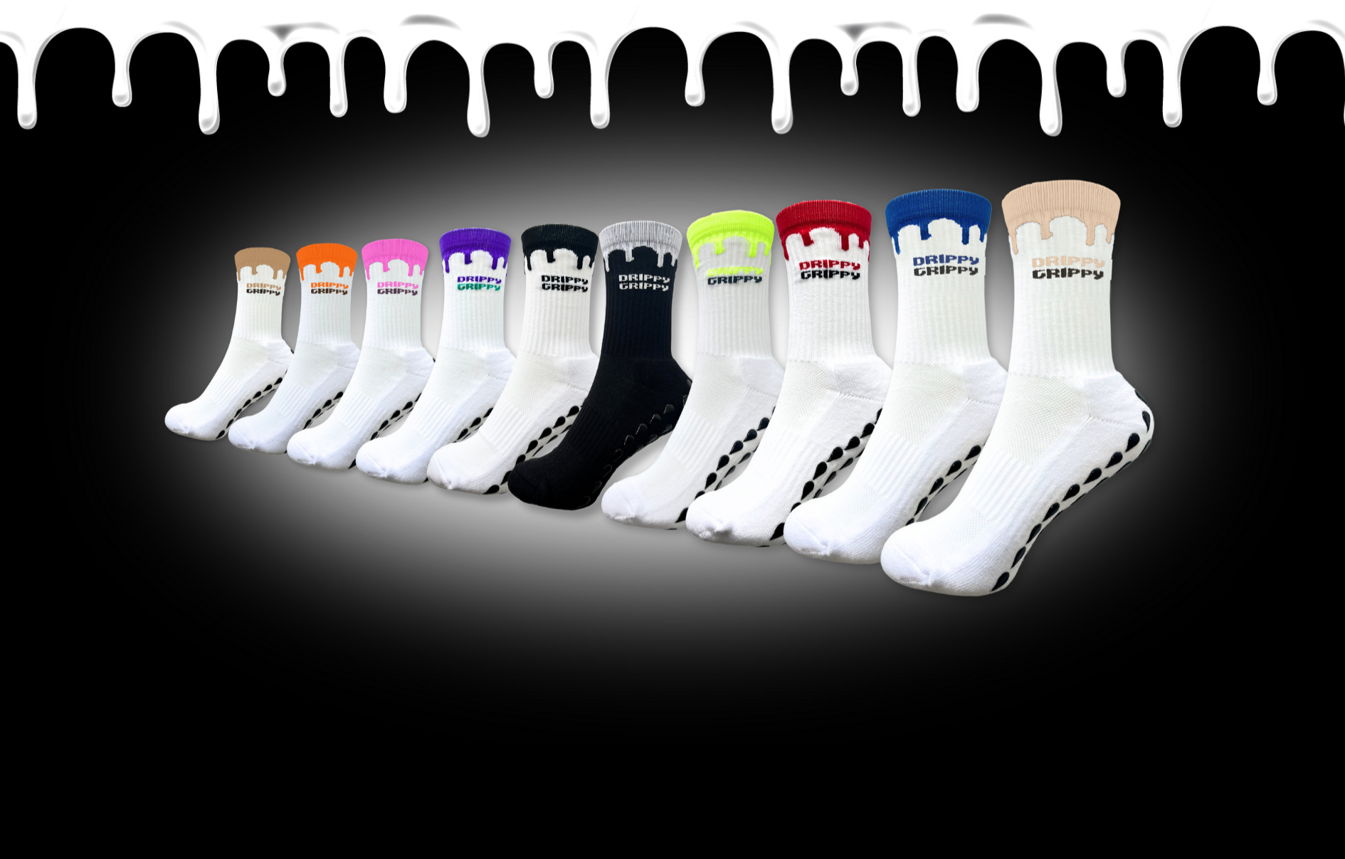 Drippy Grippy | Home | The World's Drippiest Grip Socks – Drippy Grippy Ltd